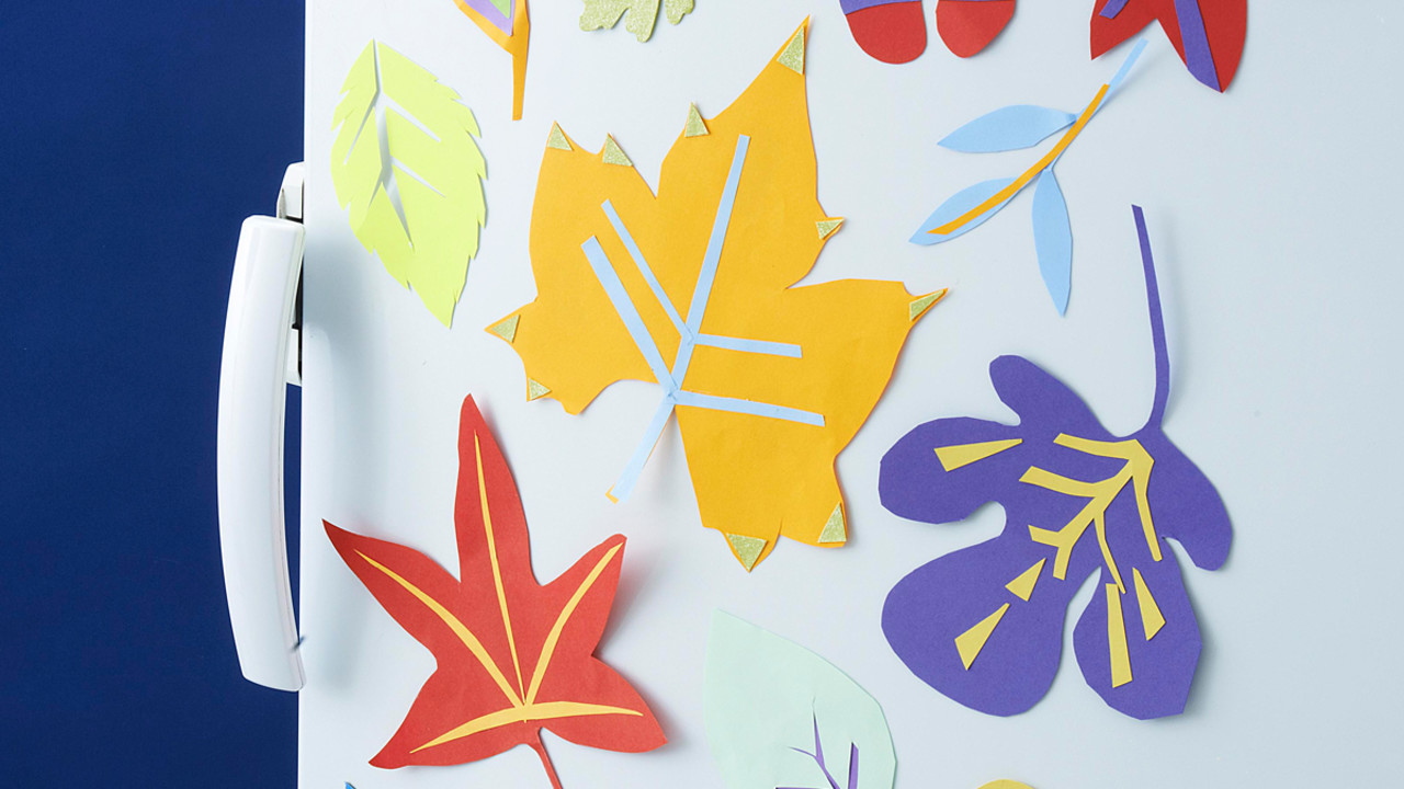 Family how-to: collage colourful magnets | Royal Academy of Arts