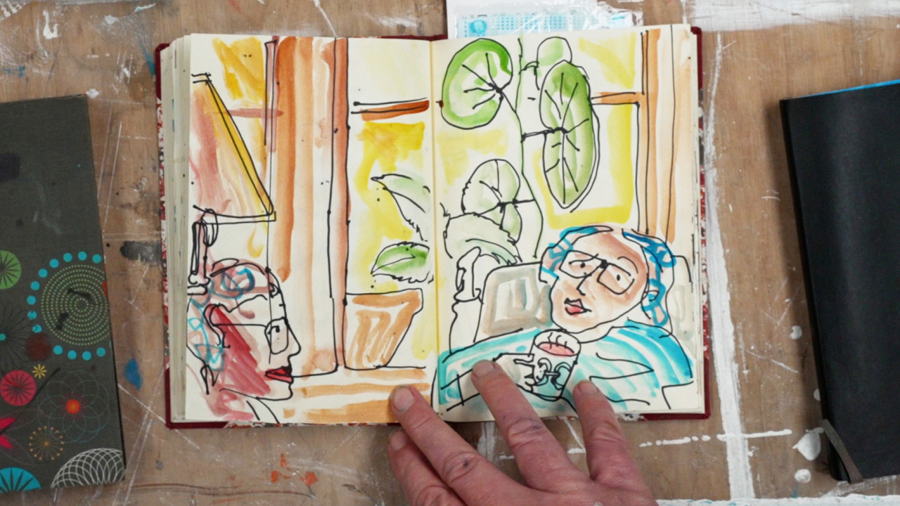 My sketchbook: colourful drawings by Bob and Roberta Smith RA | Royal ...