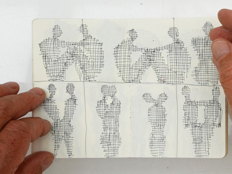 My sketchbook: sculpture drawings by Antony Gormley RA | Royal Academy ...